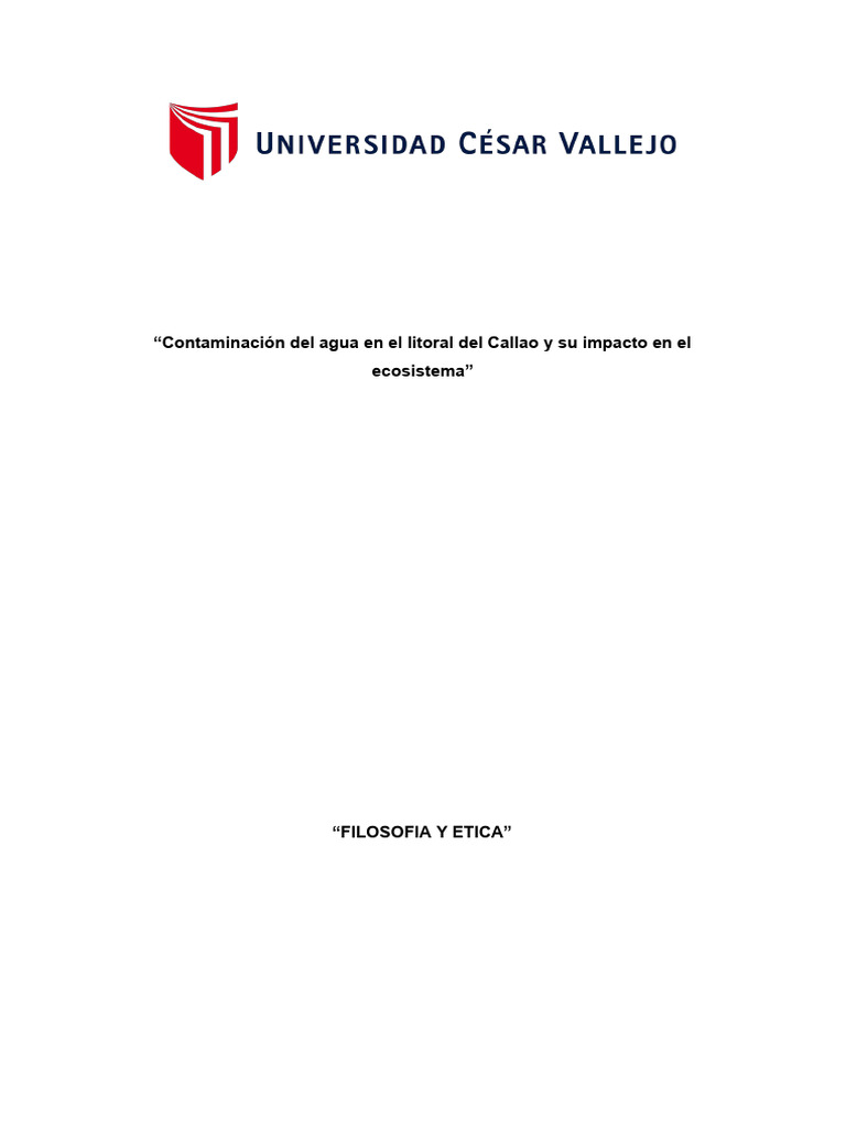 GRUPO 7 - Contaminación Del Agua en El Litoral Del Callao y Su Impacto ...