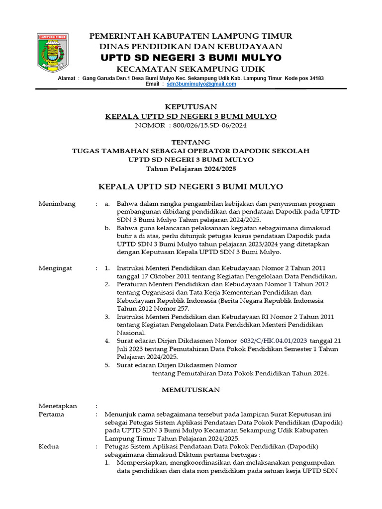 SK Ops 2024 | PDF | Kesehatan Holistik | Sains & Matematika