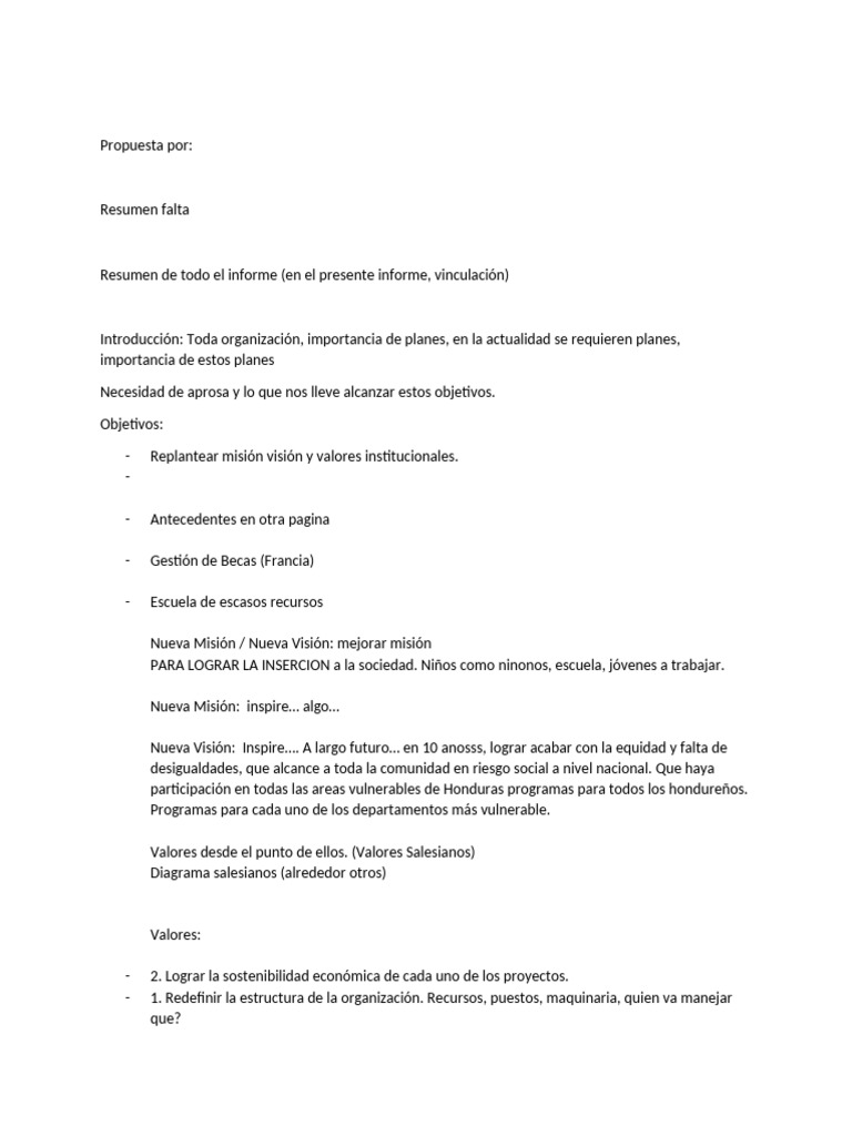 Observaciones Proyecto | PDF