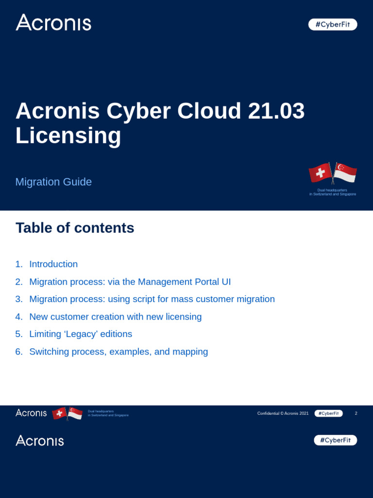 Acronis Cyber Protect Cloud Migration Guide | PDF | Command Line ...