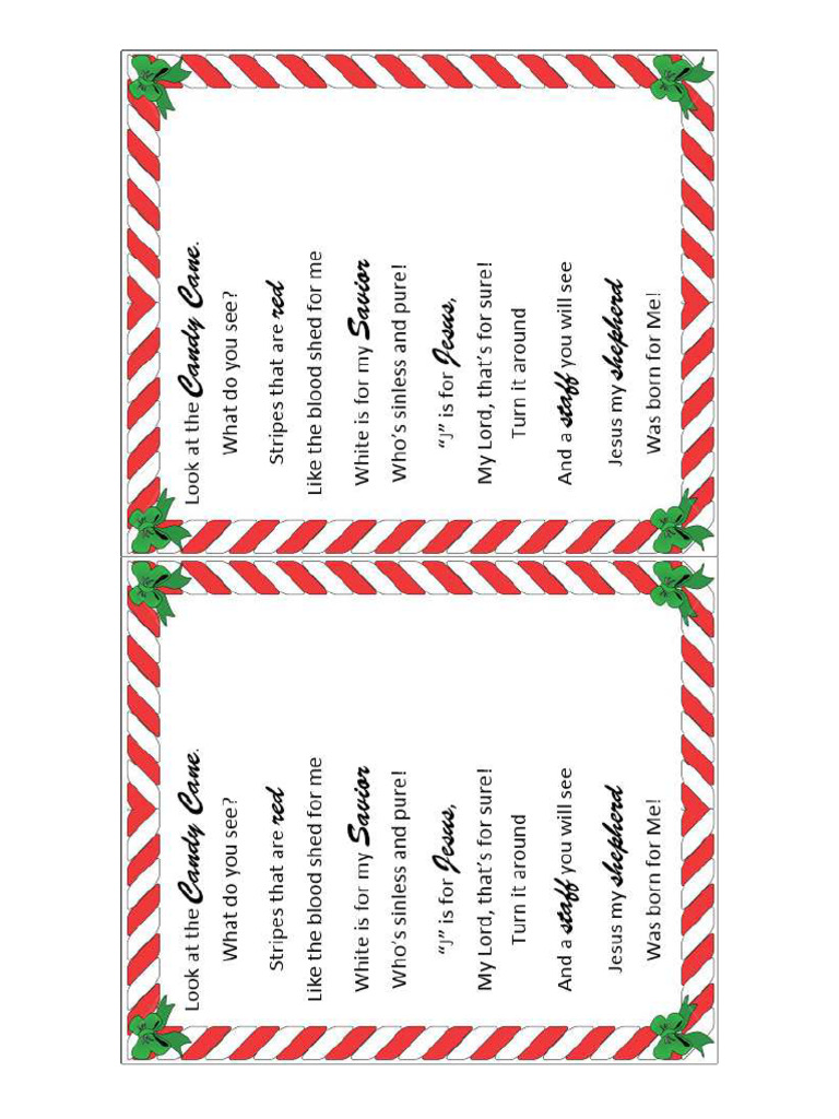 Story of The Candy Cane | PDF