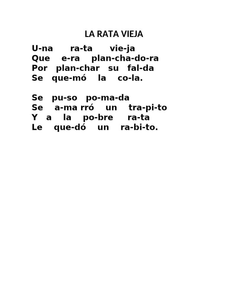 Poema sobre una rata vieja | PDF