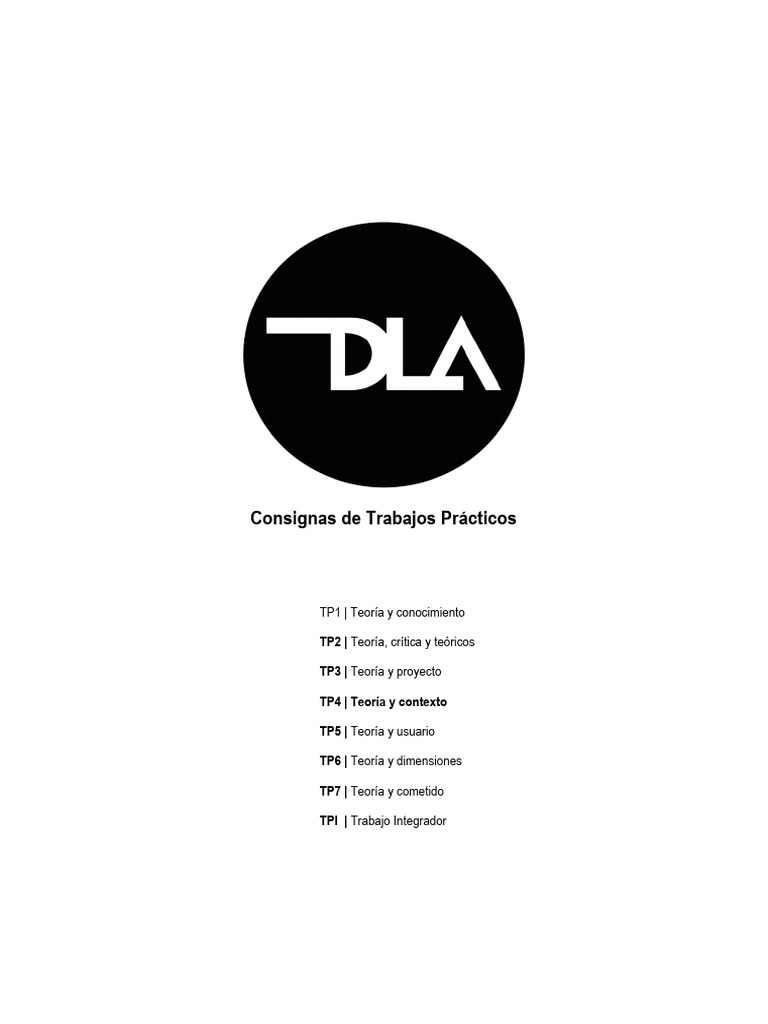 TP4 Teoria y Contexto 2024 | PDF | Teoría | Paradigma