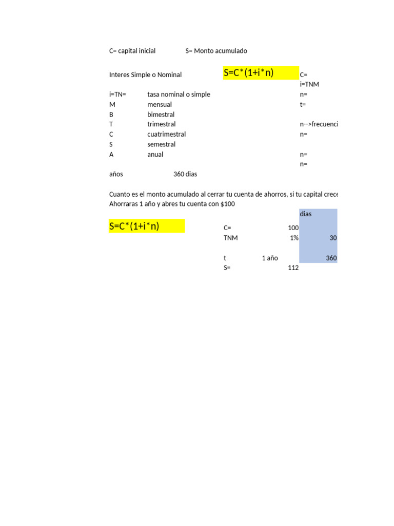 Teoria y Ejercicios Tasa Nominal Compuesta Descuento Bancario | PDF