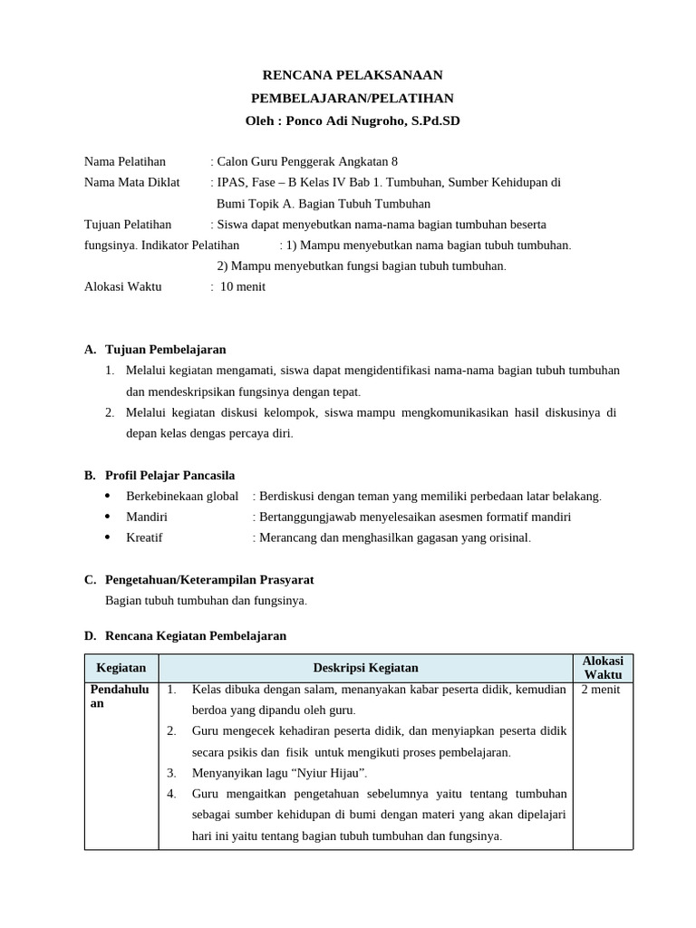 LKPD 33 | PDF | Karier & Perkembangan | Griya & Taman