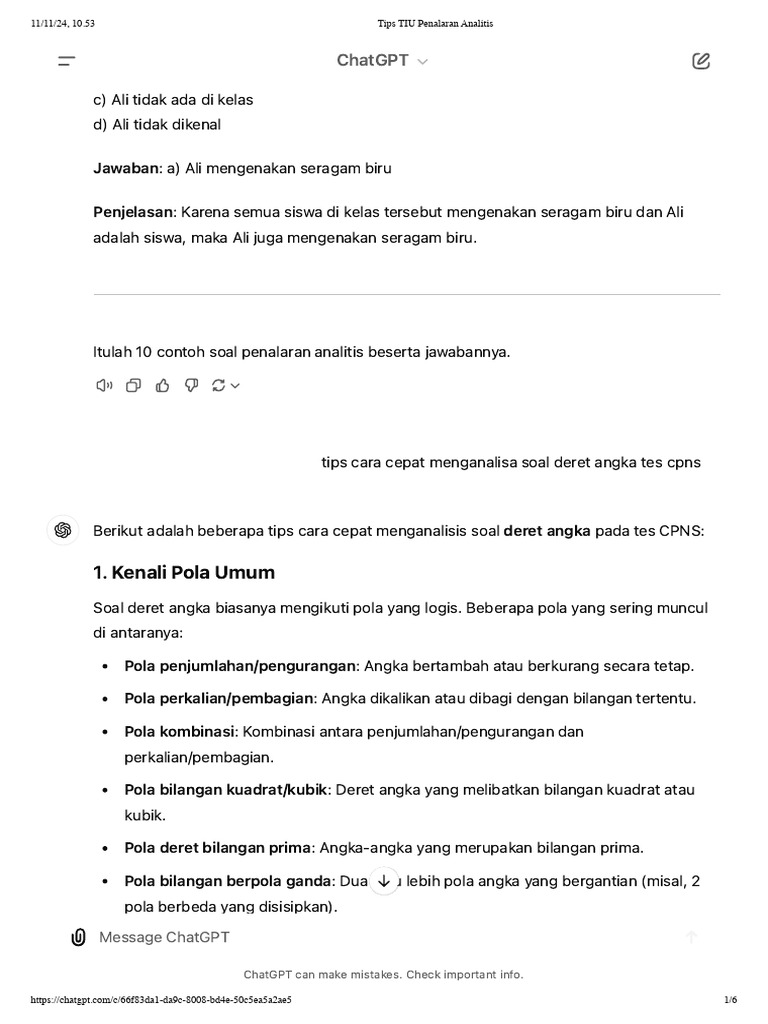 Tips TIU Penalaran Analitis PART 10 | PDF