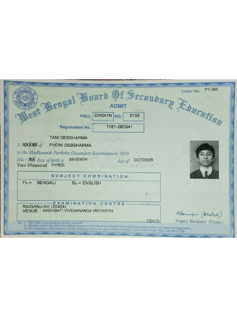 Dob Certificate | PDF