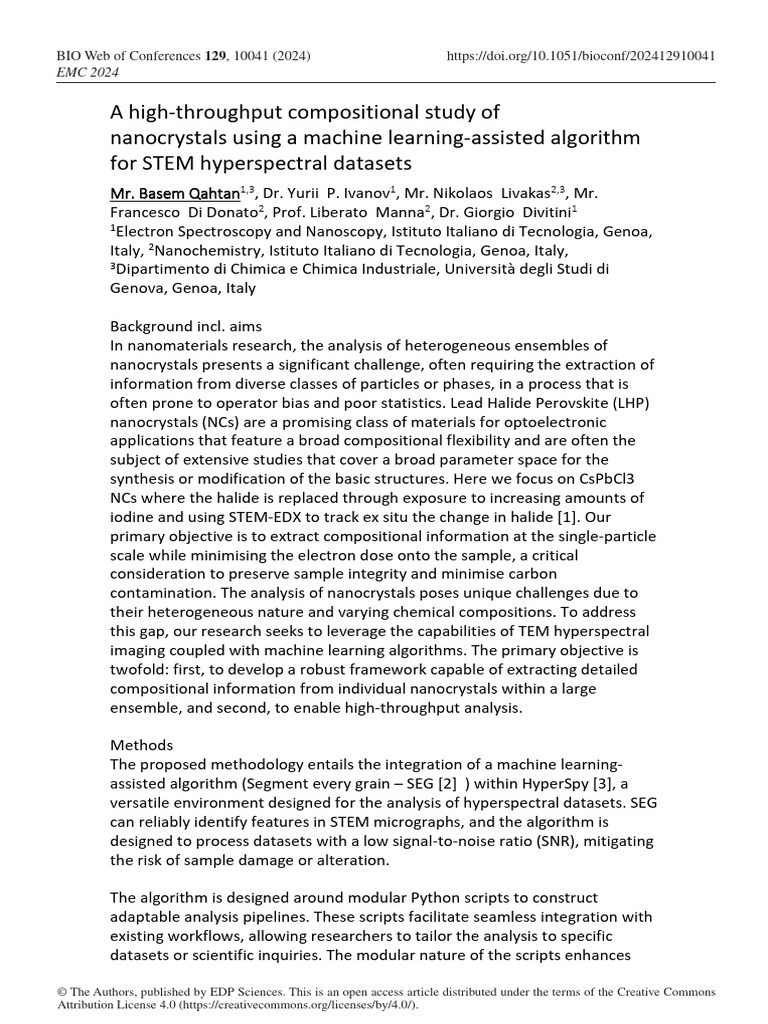 A High-Throughput Compositional Study of Nanocryst | PDF | Machine ...