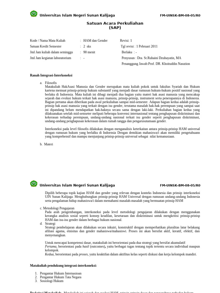 SAP HAM&Gender | PDF