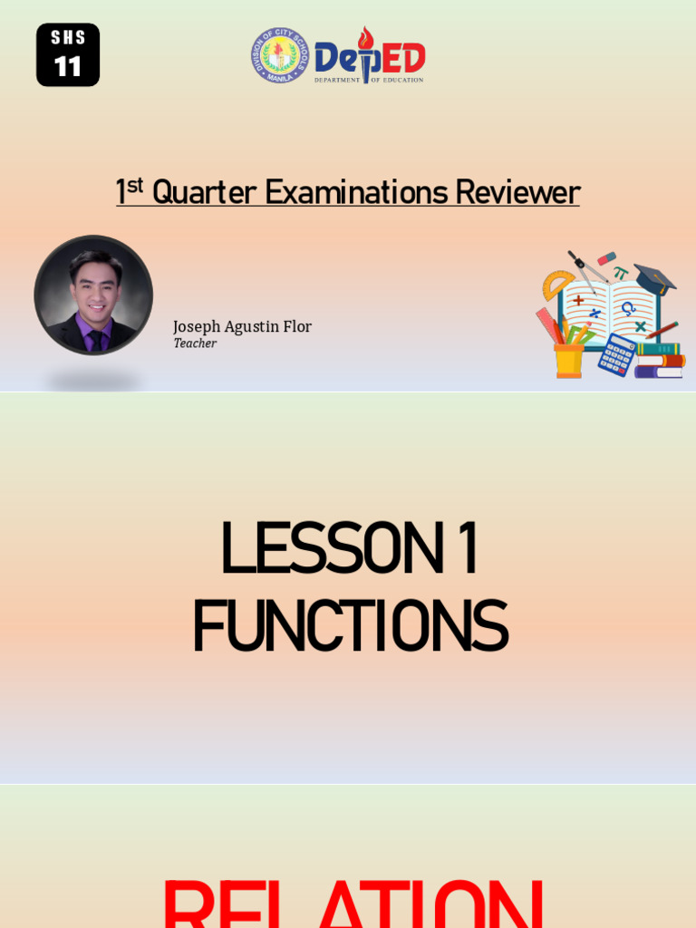1st-Quarter-Exam-Reviewer | PDF | Asymptote | Function (Mathematics)