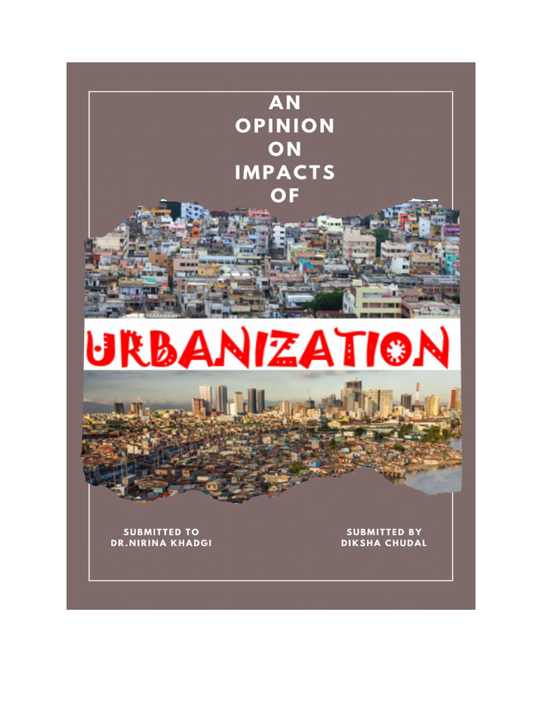 Eia First Assignment | PDF | Urbanization | Sustainability
