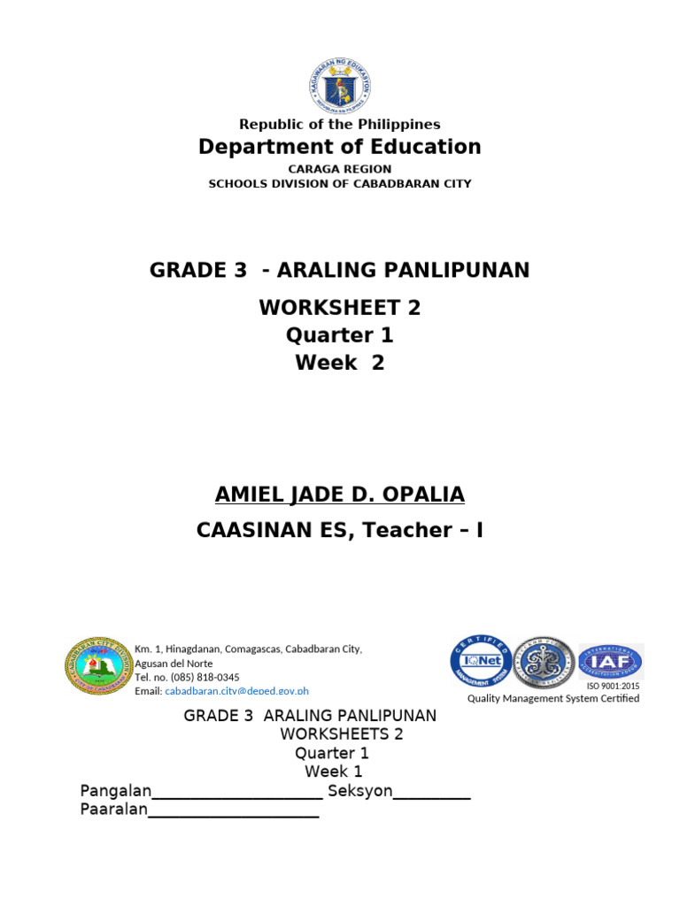 AP Worksheet Week 1 Dep Ces | PDF