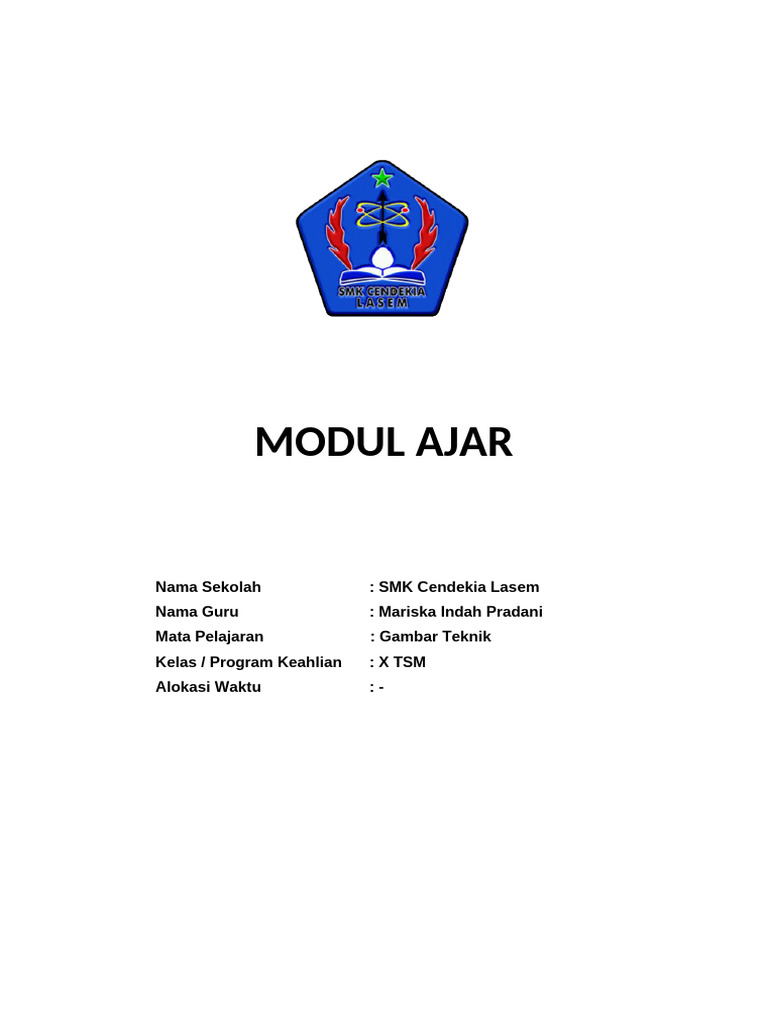 MA - Gambar Teknik - X TSM | PDF
