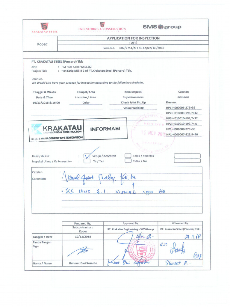 AFI Fitup Visual Welding PIPING | PDF