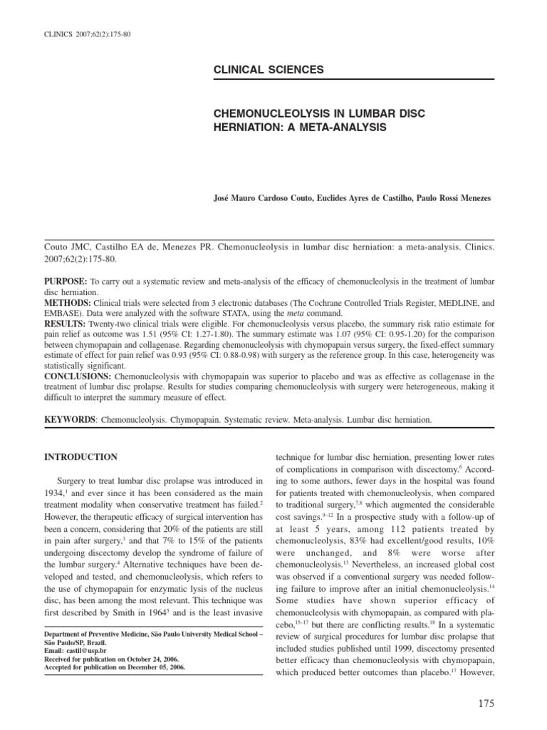 quimo | PDF | Systematic Review | Meta Analysis