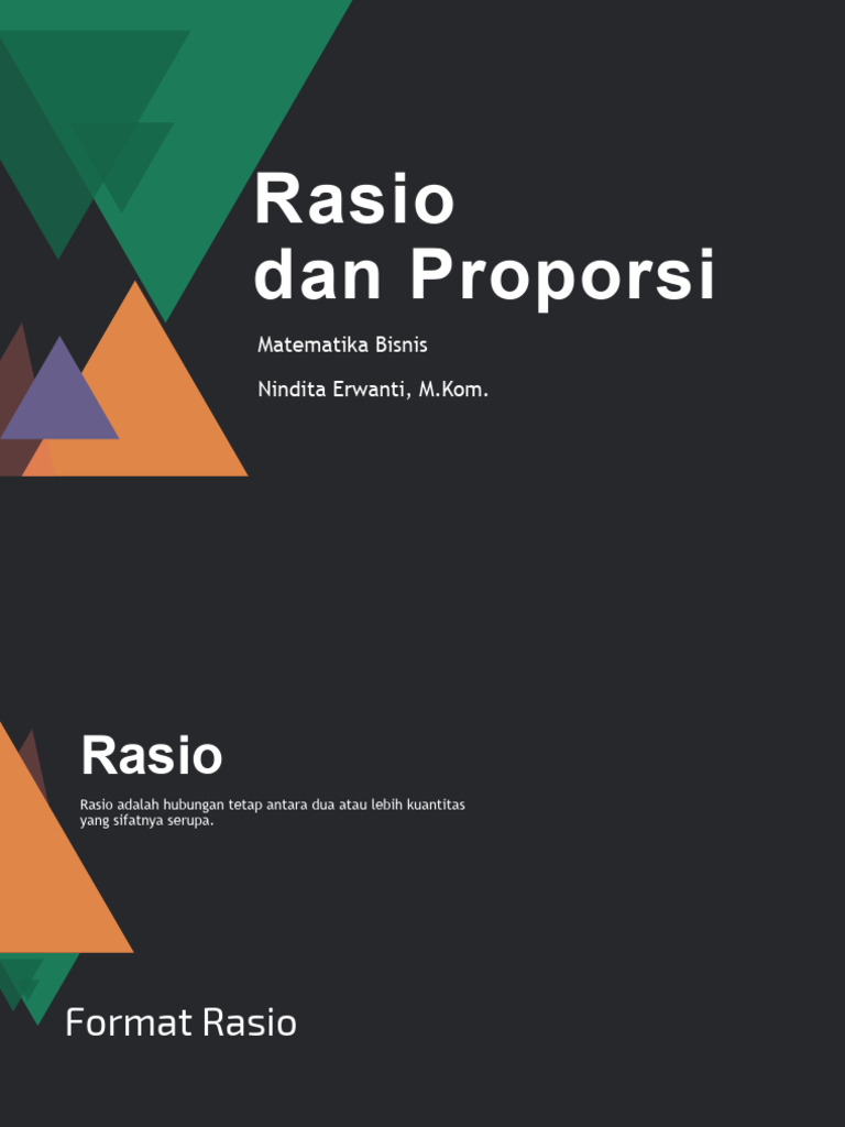 3-Rasio Dan Proporsi | PDF