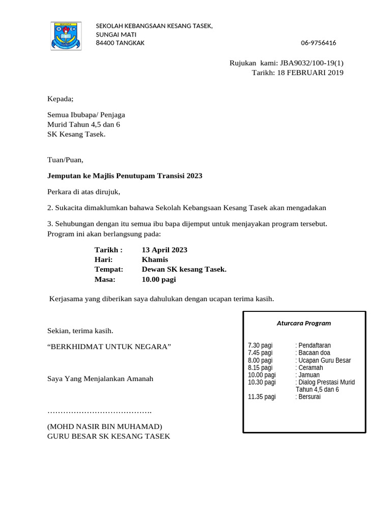 Surat Jemputan | PDF