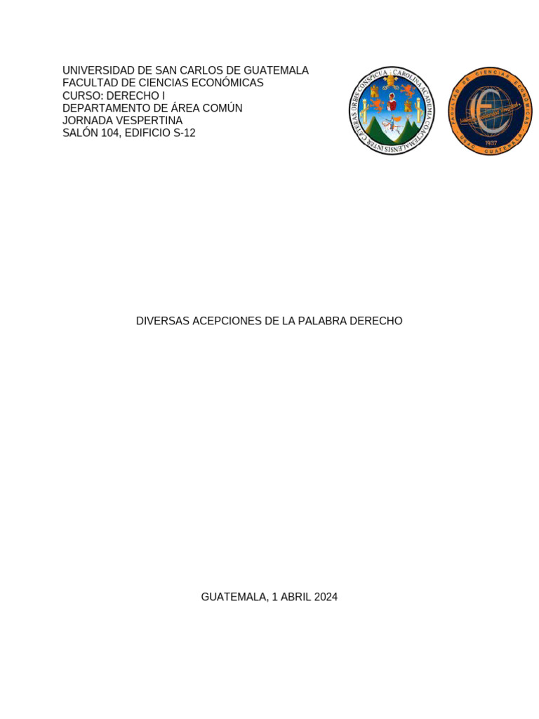 Diversas acepciones de la palabra derecho | PDF | Derecho penal ... Diversas acepciones de la palabra derecho | PDF | Derecho penal ...