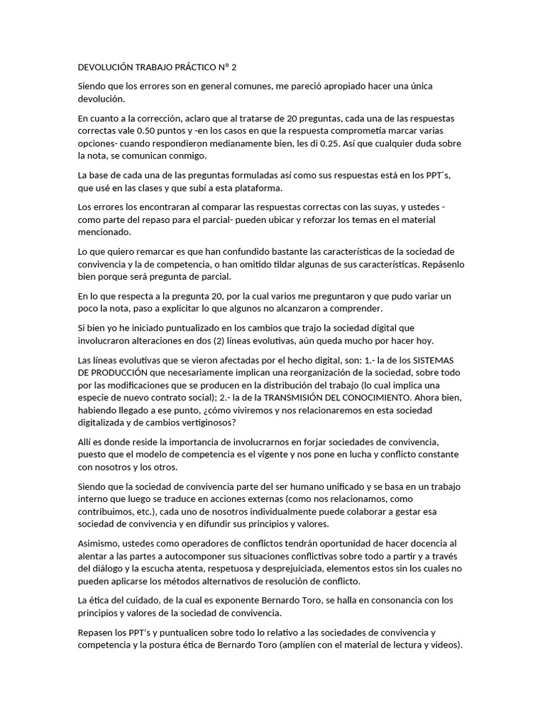 Devolución | PDF | Sociedad