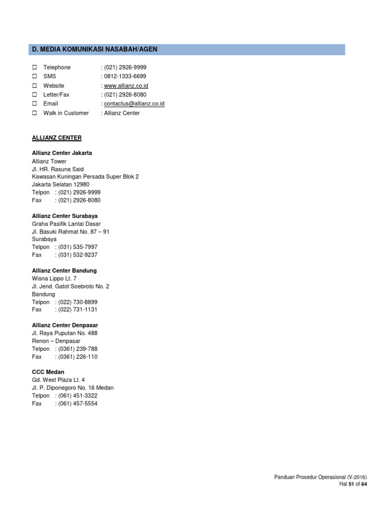 Prosedur Pengisian SPAJ Allianz | PDF