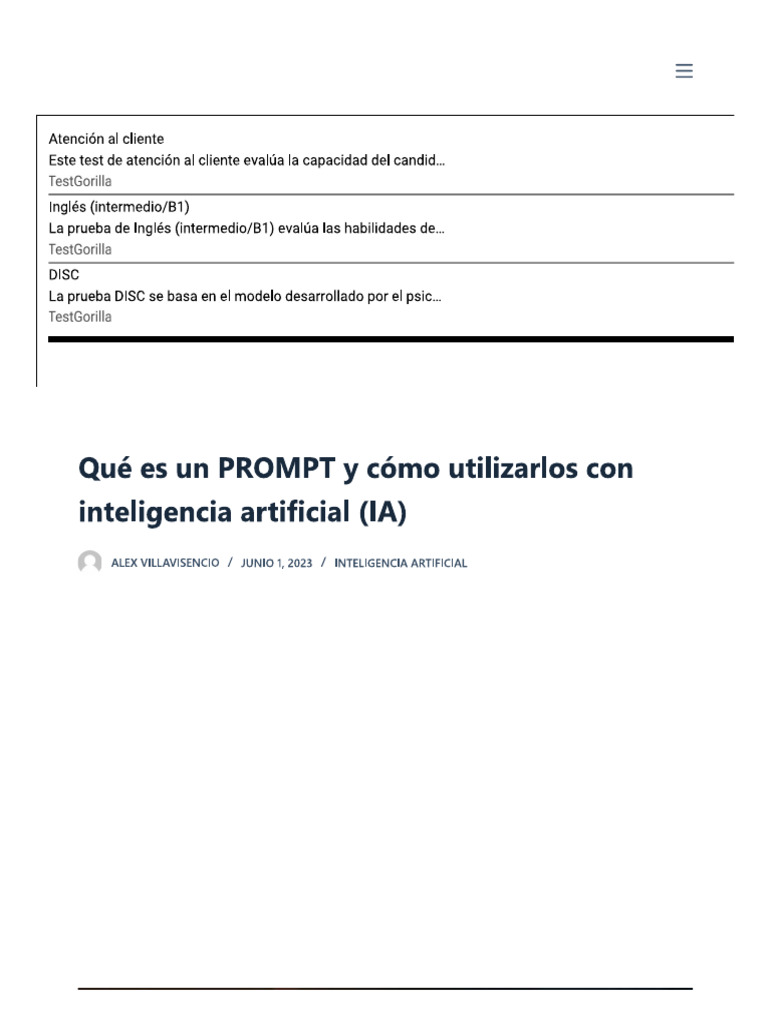 Qué Es Un Prompt y Como Usarlo | PDF