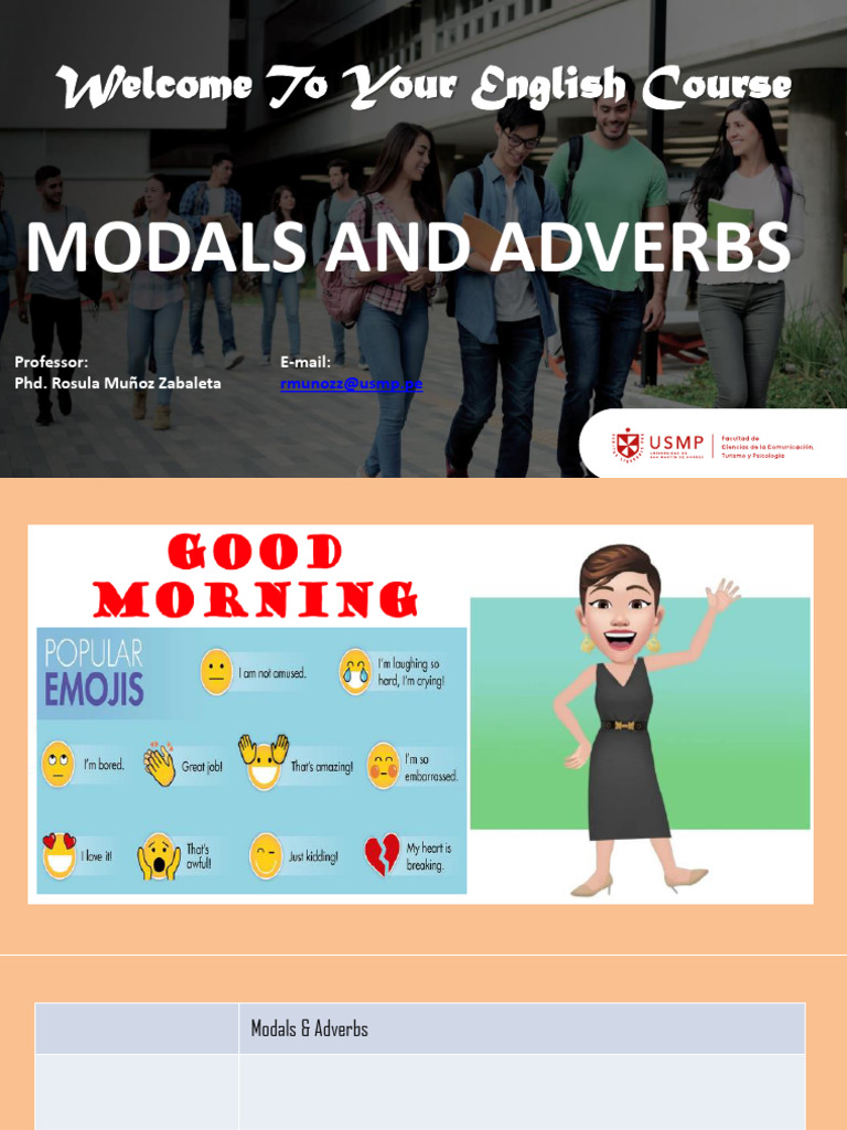 Modals and Adverbs FINAL | PDF | Language Arts & Discipline