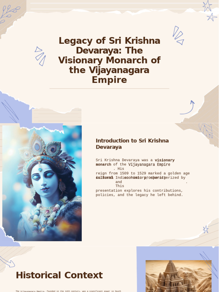 Legacy of Sri Krishna Devaraya The Visionary Monarch of The ...