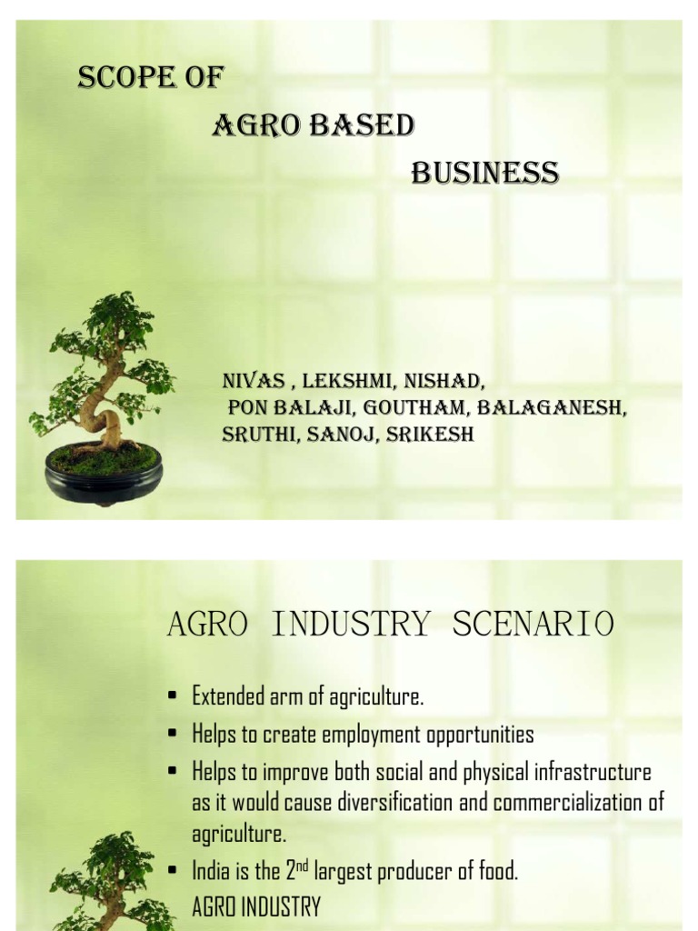 Agro Business | PDF | Social Science | Science & Mathematics