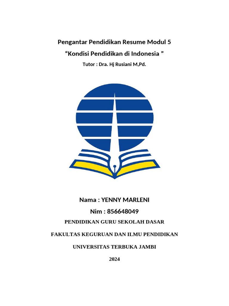 Resume Modul 5&6 Pengantar Pendidikan Riza | PDF | Agama & Spiritualitas