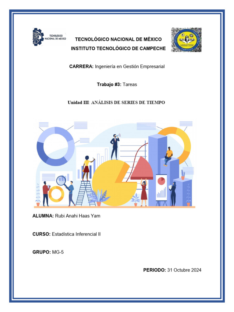 MG-5 Haasi Tareas Tema3 | PDF | Análisis de los datos | Series de tiempo