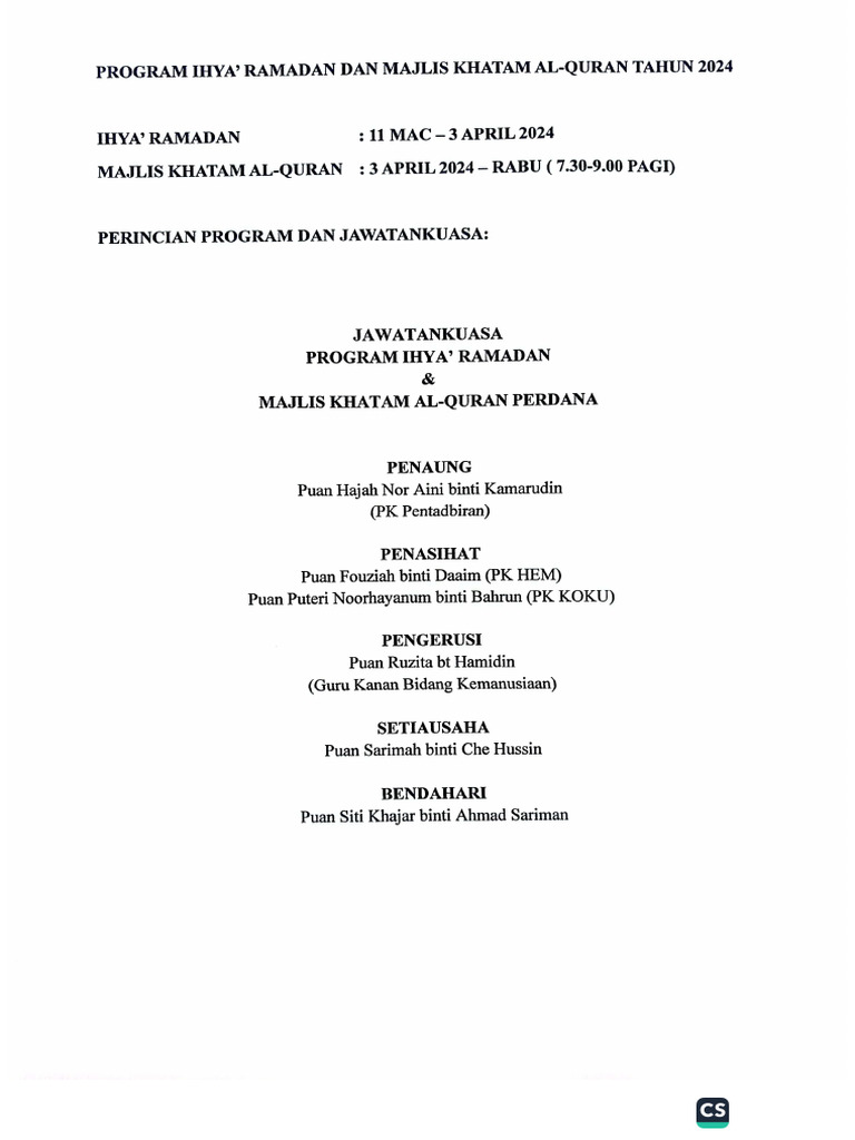 Ajk Ihya' Dan Khatam | PDF