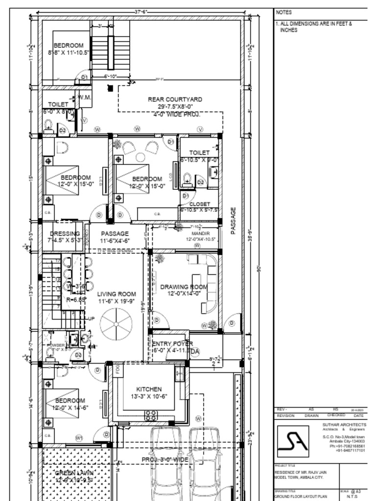 Ground Floor Layout Plan | PDF | Room | Home