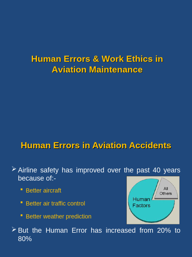 Lecture 13 Human Errors & Error Management | PDF | Aviation | Aviation ...