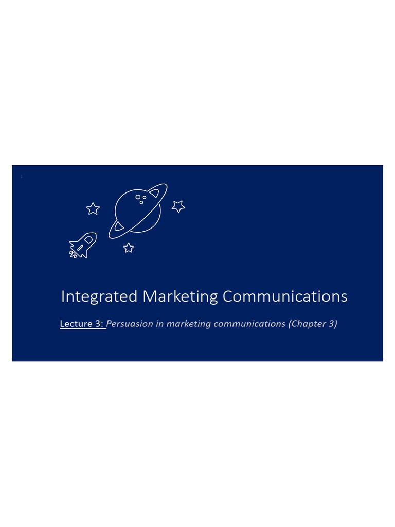 Lec3 - Persuasion in Marketing Communications | PDF | Persuasion ...
