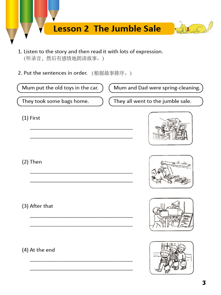 3-15 The Jumble Sale | PDF | Teaching Methods & Materials