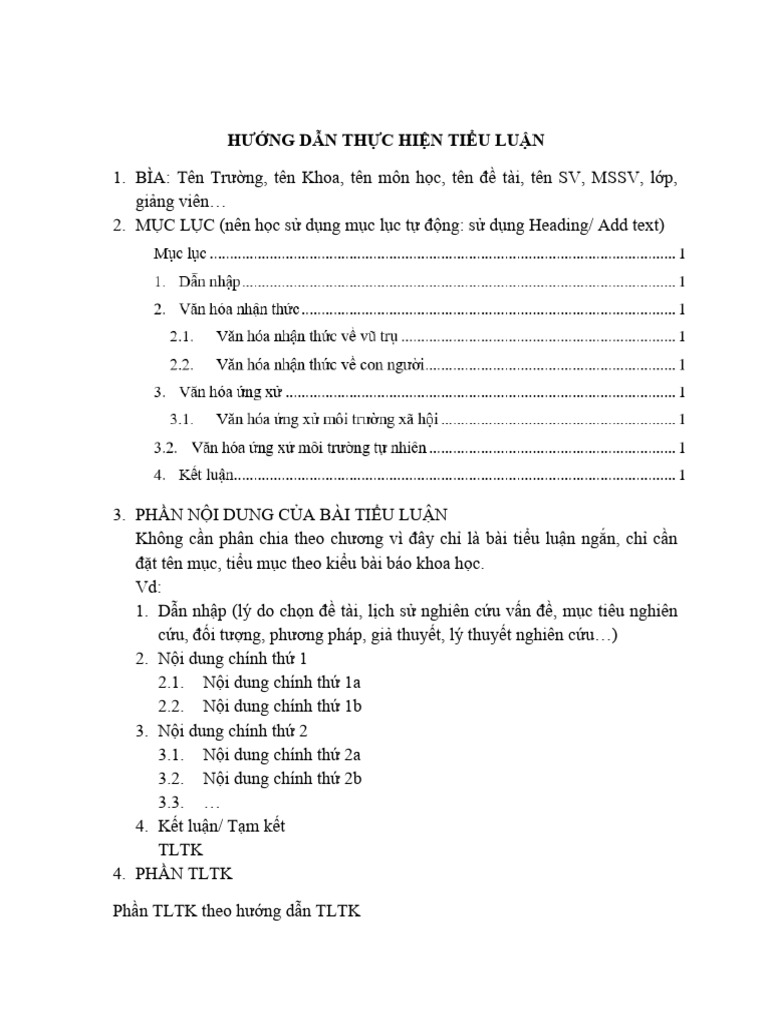 HD Viet Tieu Luan | PDF