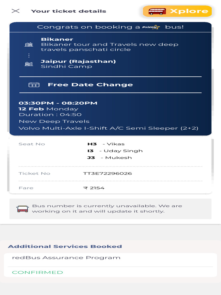 Redbus - Bus Buddy | PDF