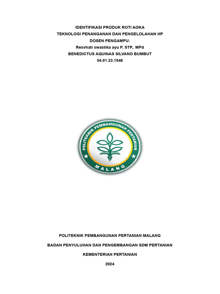 Analisis Produk Roti Aoka | PDF
