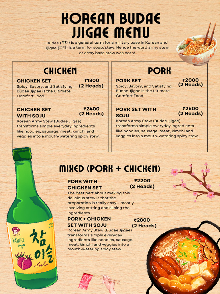 KOREAN New BUDDE JIGGAE RDB PDF | PDF | Korean Cuisine | Tofu