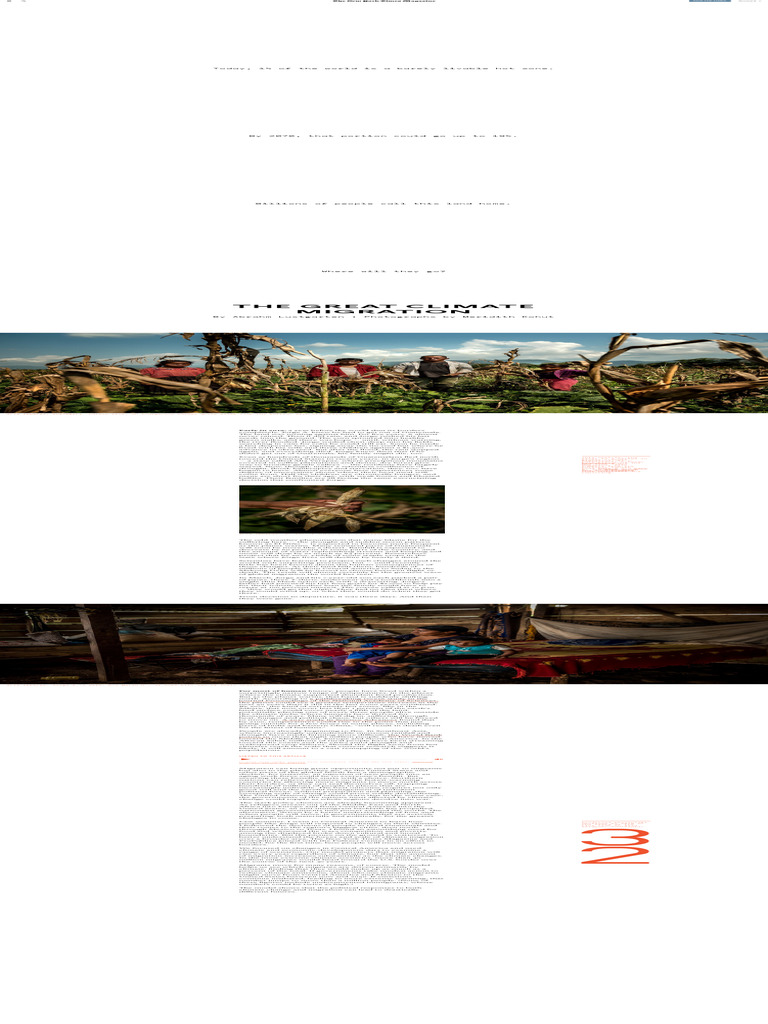 The Great Climate Migration Has Begun - The New York Times | PDF ...