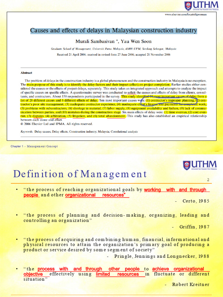 Chapter 1 - Project Management | PDF | Systems Engineering | Engineering
