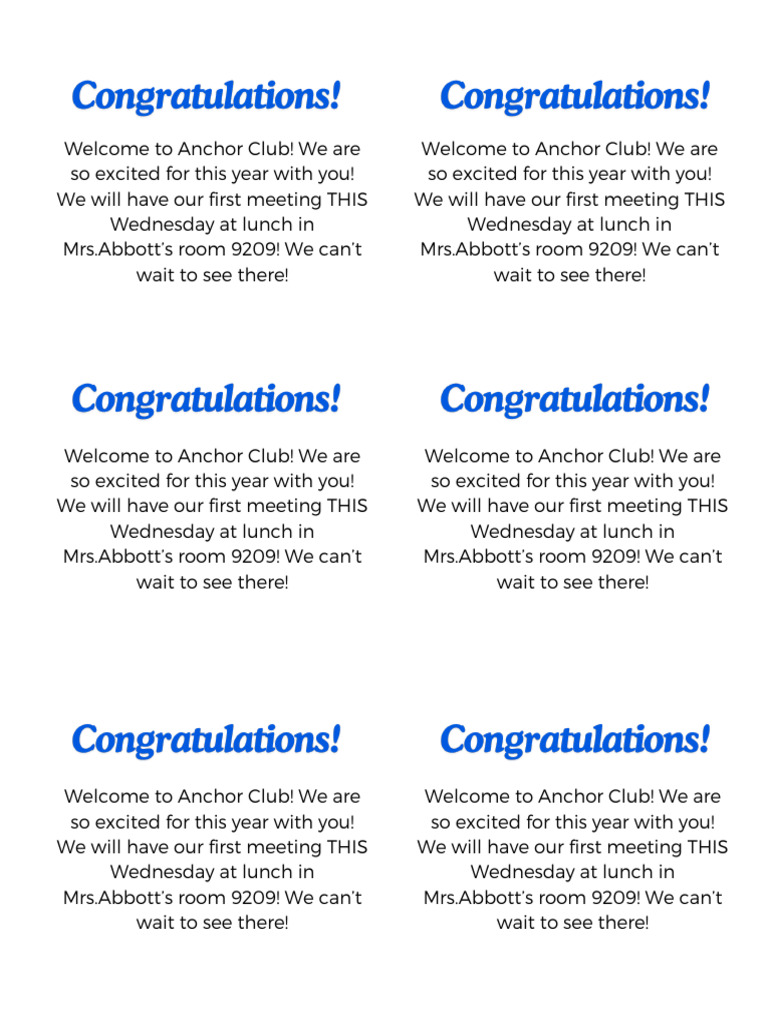 Congratulation!! PDF | PDF | Cooking, Food & Wine