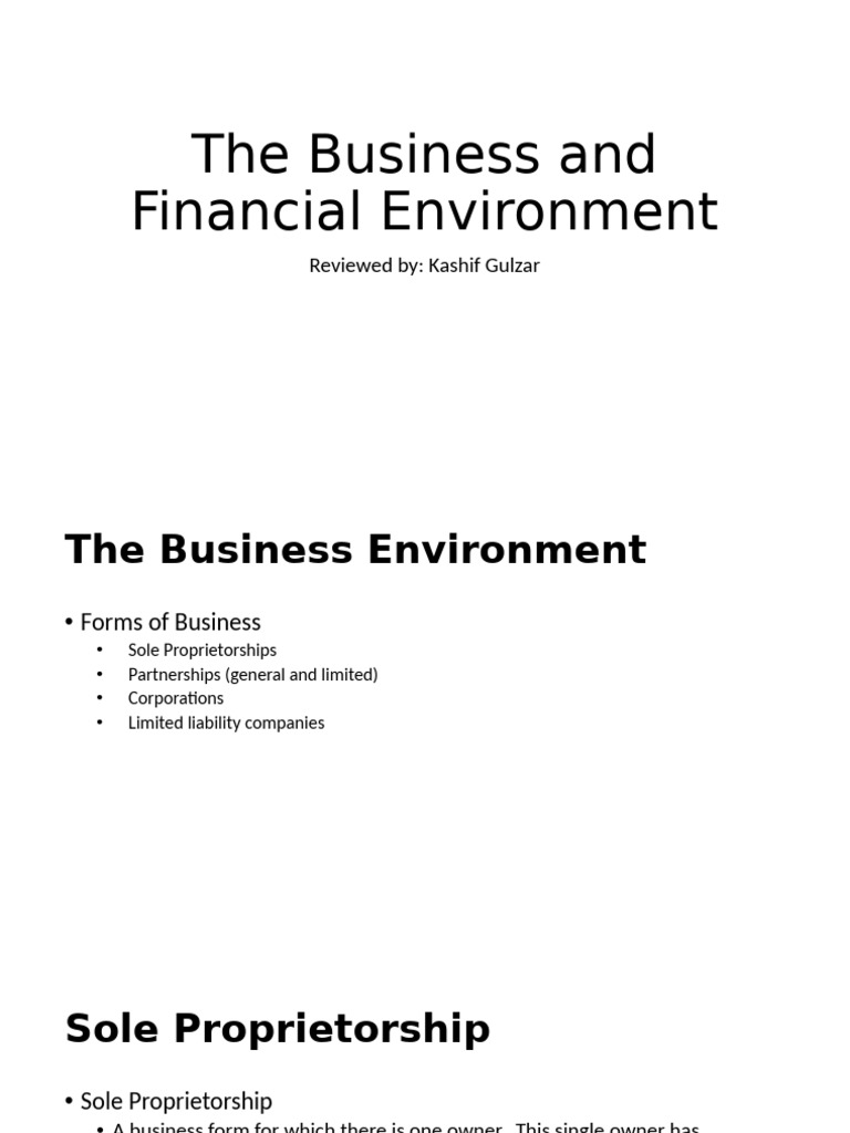CH 2 The Business and Finacial Environment | PDF | Bond Credit Rating ...