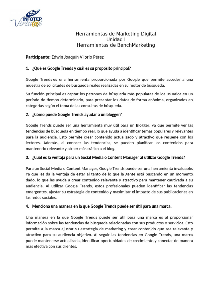 Practica 1 - Teoria (1) Trends | PDF | Marketing | Iniciativa empresarial