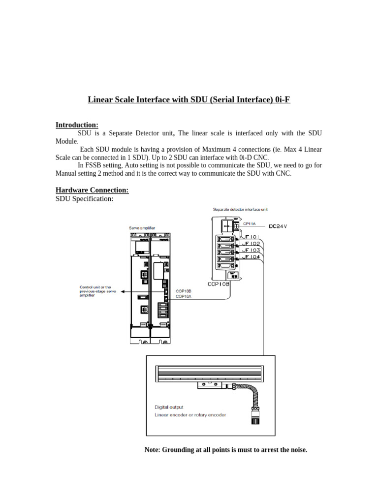 Linear Scale SDU Interface Guide | PDF | Numerical Control | Interface ...