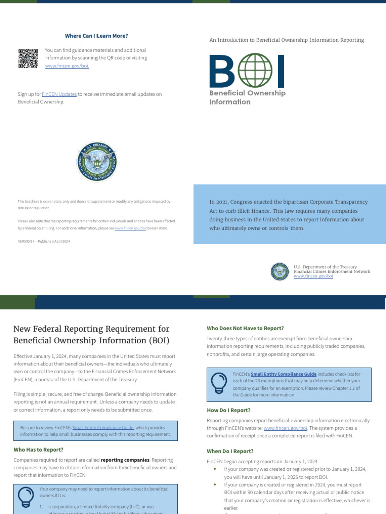 BOI Informational Brochure April 2024 | PDF | Justice | Crime & Violence