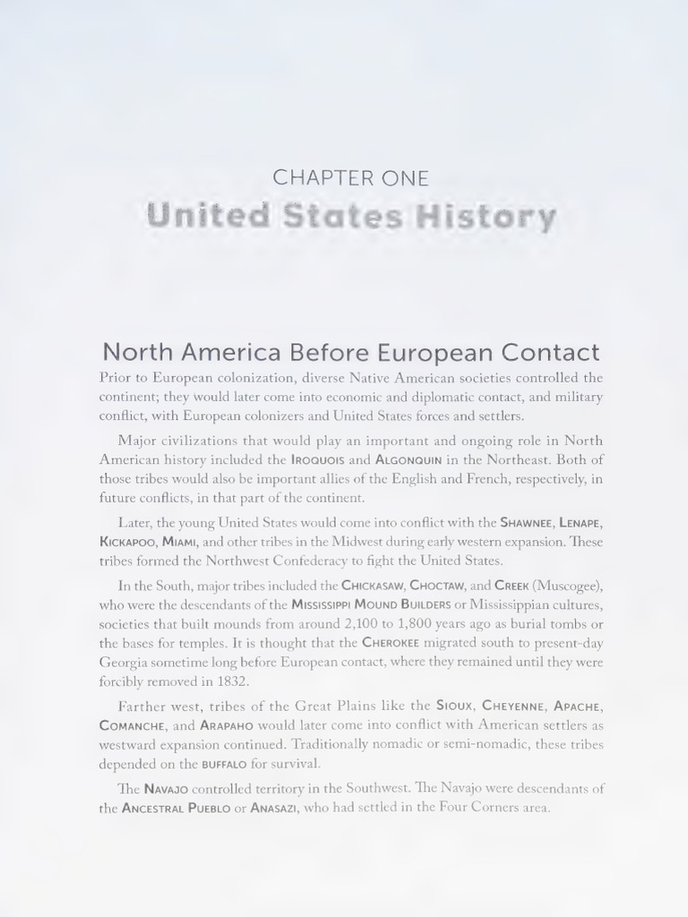 North America Before European Contact: Chapter One | PDF | Federalist ...