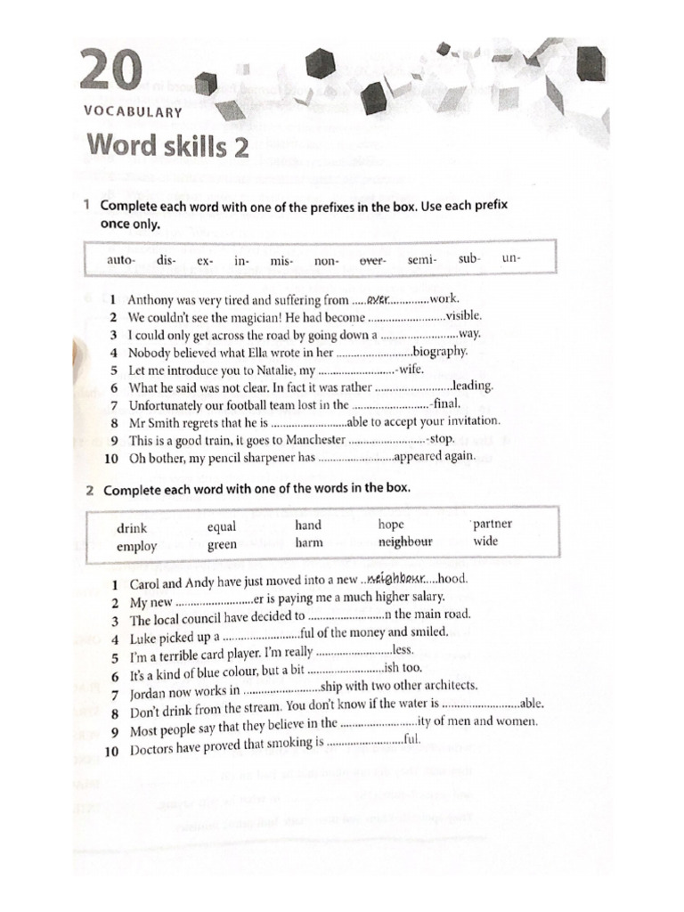 Vocab 20 | PDF