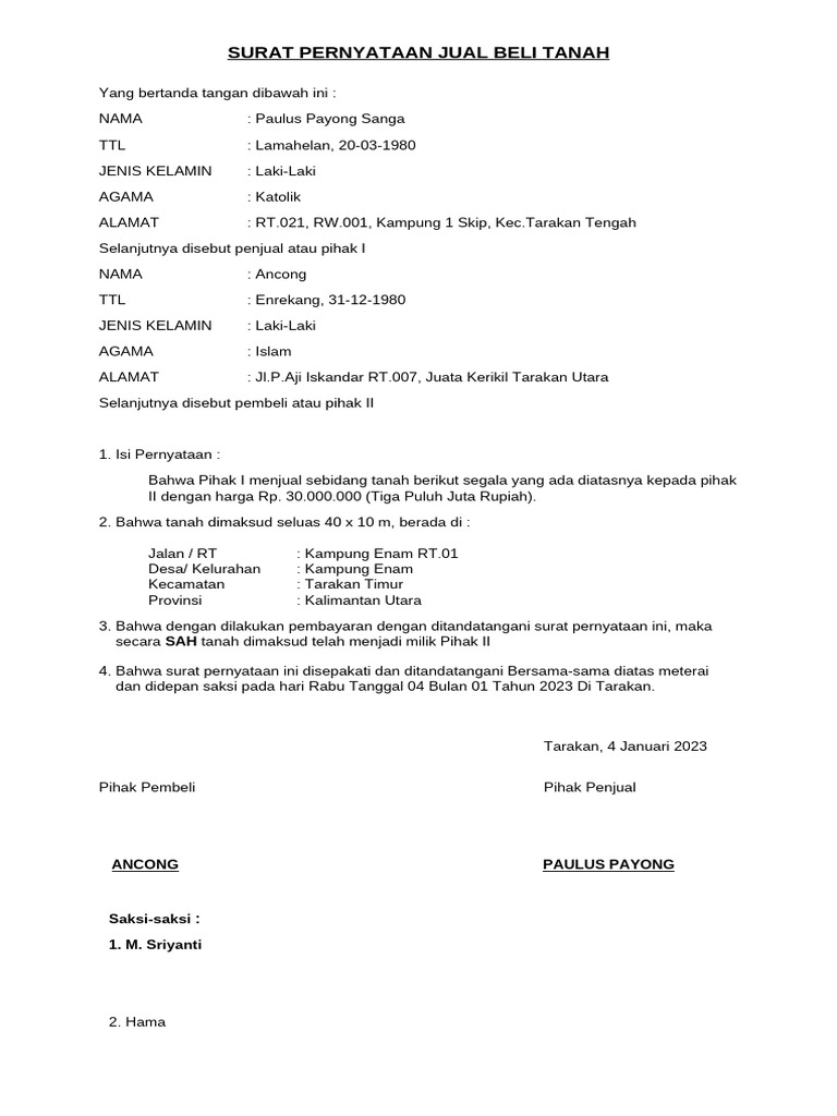 Yang Bertanda Tangan Dibawah Ini | PDF | Politik | Hukum