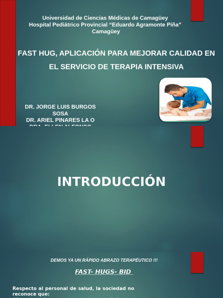 Fast Hug Modificado. Jornada Cientifica | PDF | Unidad de Cuidados ...